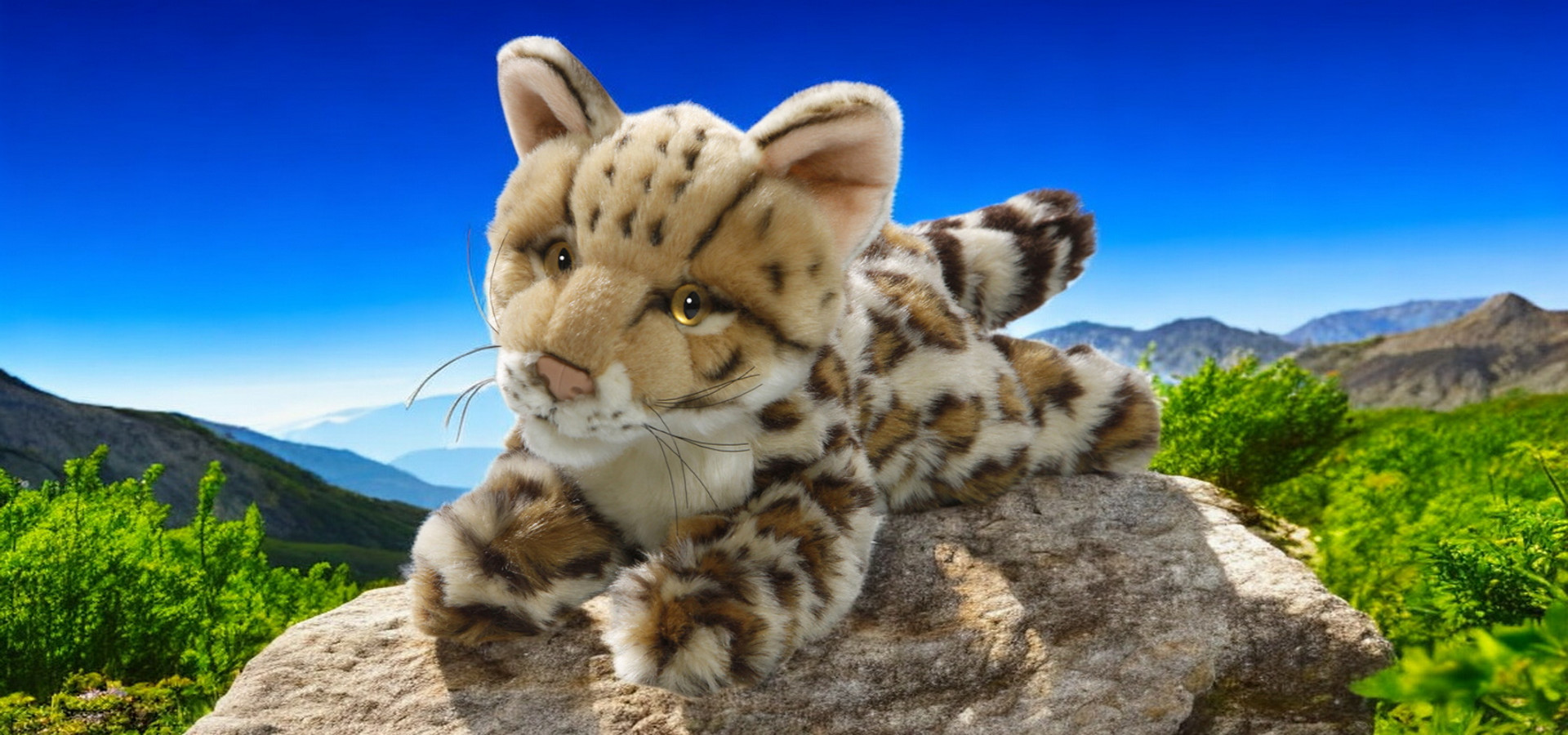 Soft Toy Ocelot - Stuffed Animal | Carl Dick Plush | Plueschtier.de